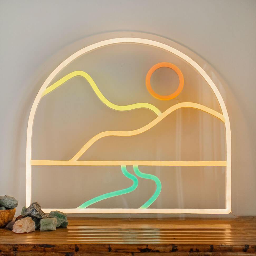 SUNSET MOUNTAIN ARCH | LED Neon Sign | Brite Lite New Neon